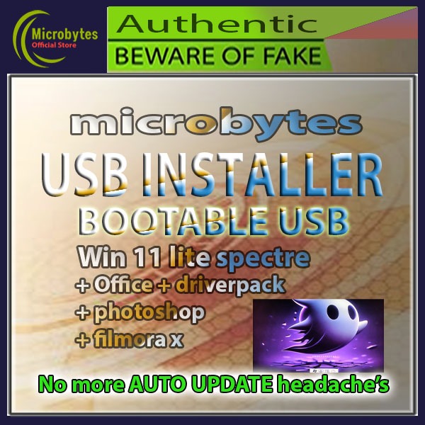 BOOTABLE USB W11 pro lite spectre | Shopee Philippines