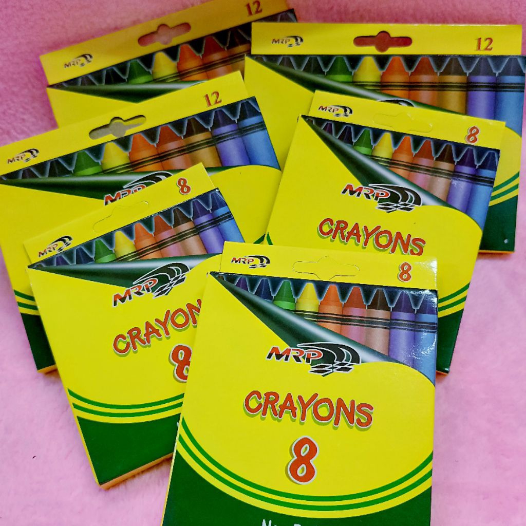 (8Pieces,12Pieces)MRP (BIG Crayons) for School Supply Arts | Shopee ...