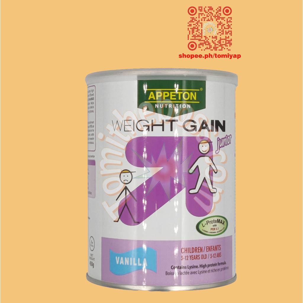 Appeton Weight Gain Junior Vanilla 450g On Hand Grab Same Day Delivery ...