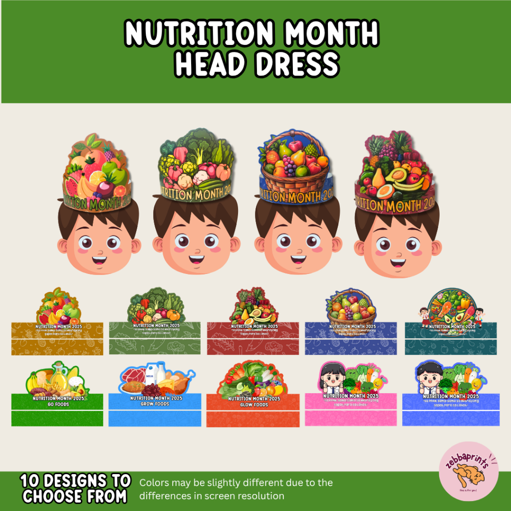 Nutrition Month Head dress for Kids - Nutrition Month Celebration ...