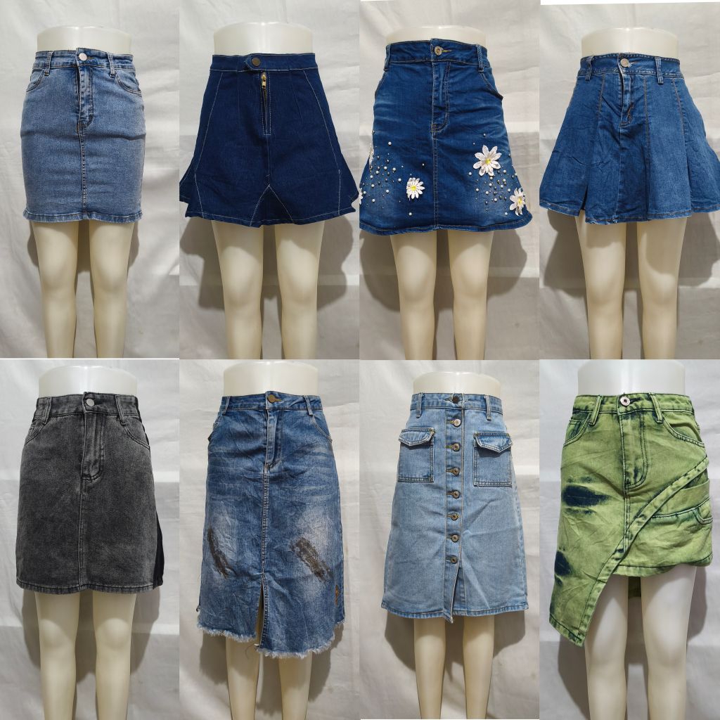 UKAY DENIM SKIRT/PALDA, MOM SKIRT, MINI/LONG SKIRT SIZE 22-34 | Shopee ...