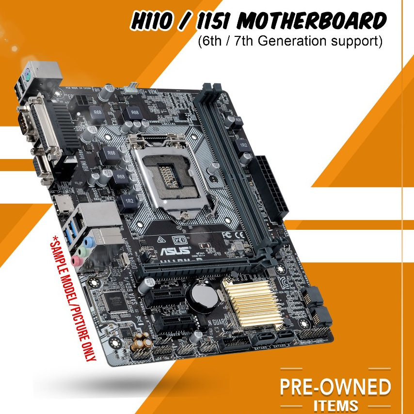 H110/1151 MOTHERBOARD MIXED BRAND(preowned) | Shopee Philippines