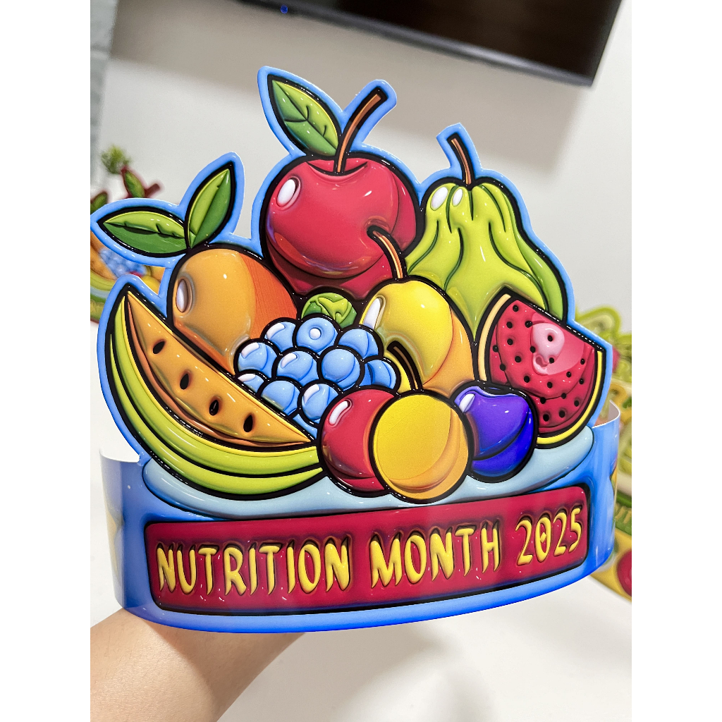 3D Nutrition Month Headdress | Ready-Made | Kids Healthy Food Costume | School Event Props ...