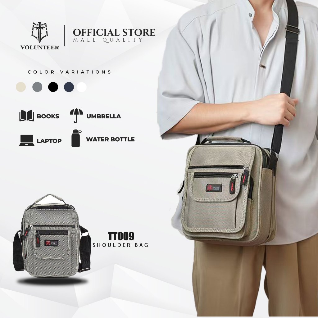 VOLUNTEER Bags SMALL Sling Bag For Men Shoulder Bag For Men Multi ...