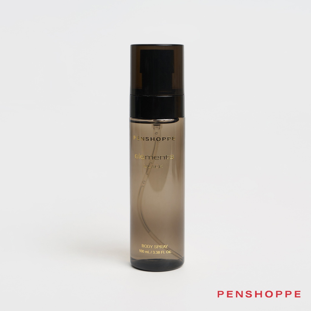 Penshoppe Elements Black Body Spray For Men 100ML (Black) | Shopee ...