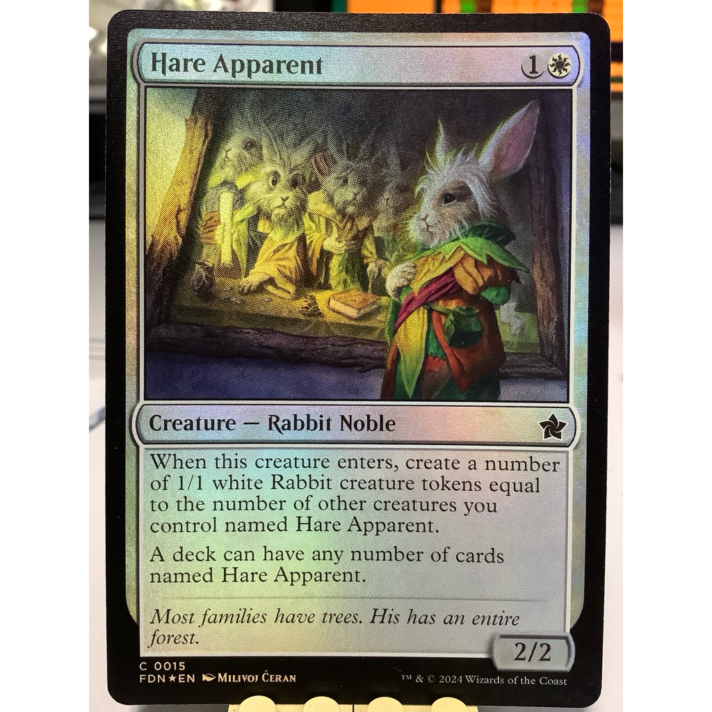 MTG - Hare Apparent FOIL (Foundations) | Shopee Philippines