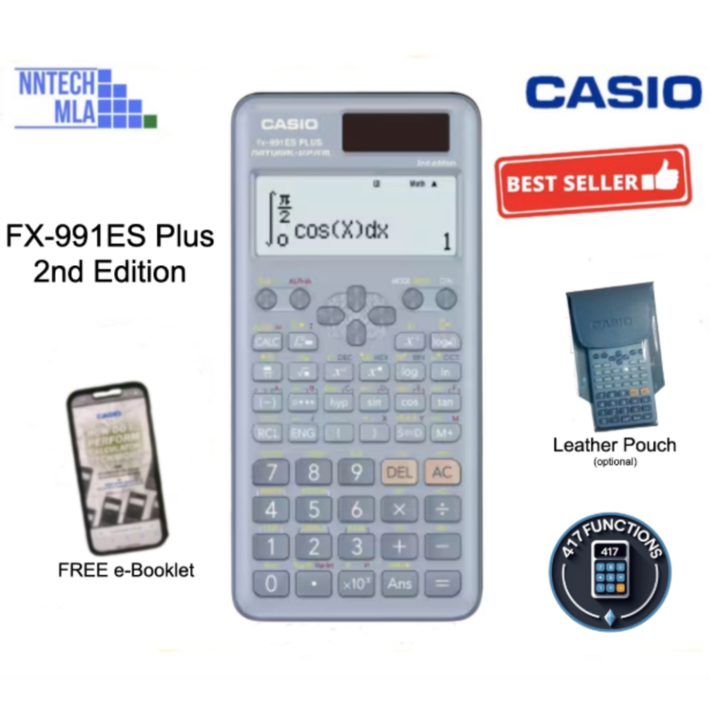 Casio Fx991es Plus 2nd Edition Scientific BLUE Calculator + e-Caltech ...