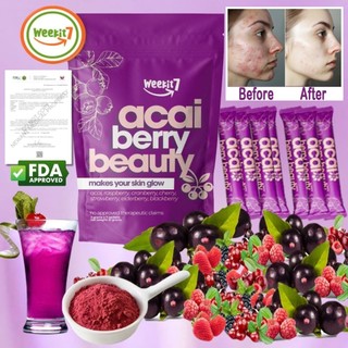 Weekit7 Acai Berry Powder Organic Beauty Juice Anti-Aging Detox White ...