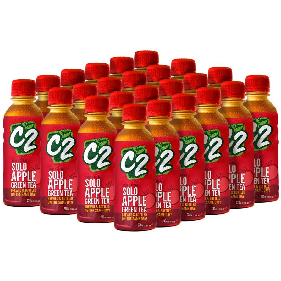 C2 Solo Green Tea Apple 230ml x 24s | Shopee Philippines