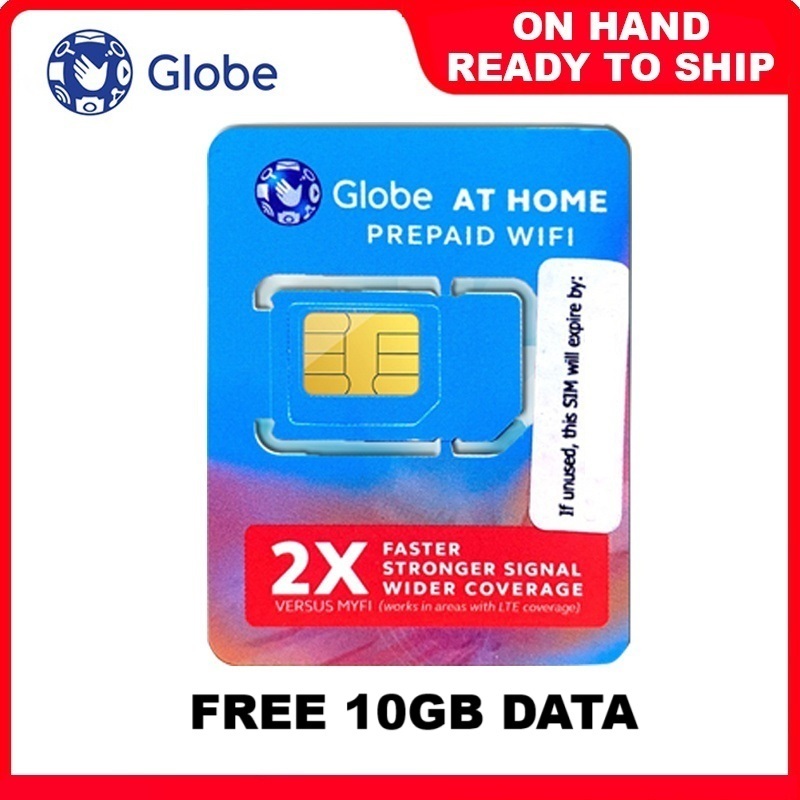 GLOBE AT HOME PREPAID WIFI SIM with 10GB DATA (GHPW SIM) | Shopee ...