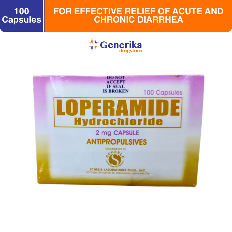 Scheele Loperamide Capsule 2mg - Pack of 100 Capsules | Shopee Philippines