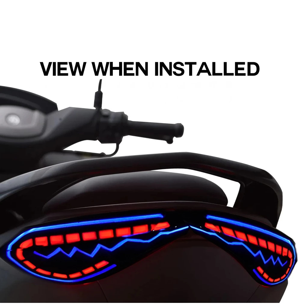 NMAX V2/V2.1 Tail Light Assembly Smoke Light Dual Color LED Signal ...