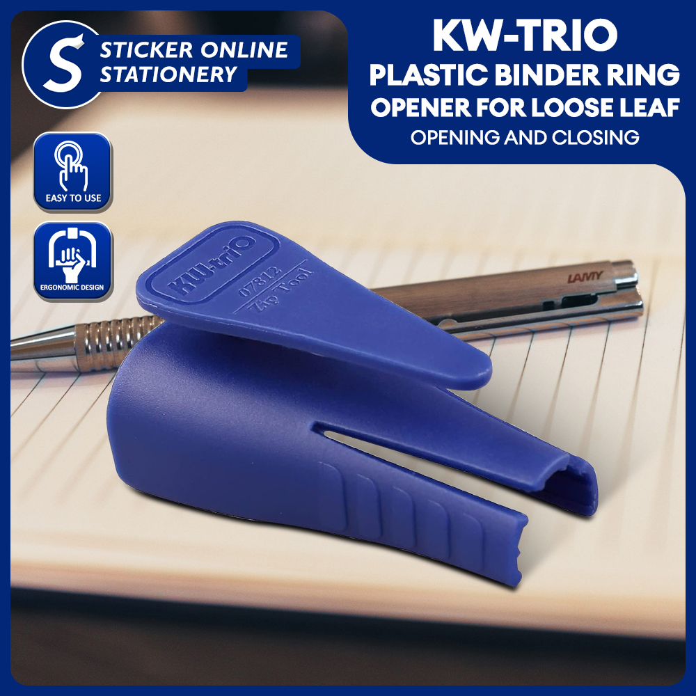 KW-trio Plastic Binder Ring Opener for Loose Leaf Binders Binding ...