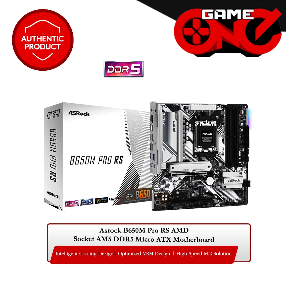 Asrock B650M Pro RS AMD Socket AM5 DDR5 Micro ATX Motherboard | Shopee ...