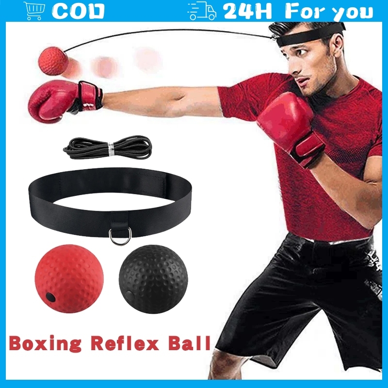 Boxing Reflex Ball Set with Headband for Speed Training Punch Ball ...