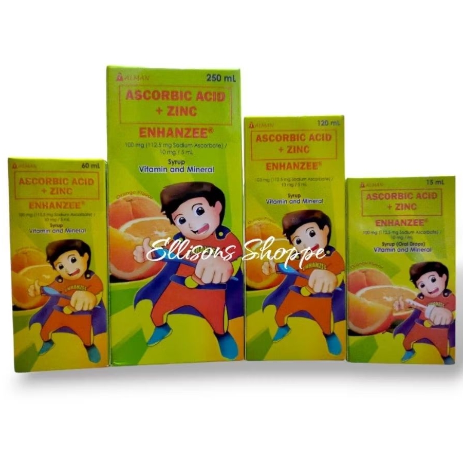 ENHANZEE Ascorbic Acid + Zinc 100mg/10mg 1 bottle | Shopee Philippines