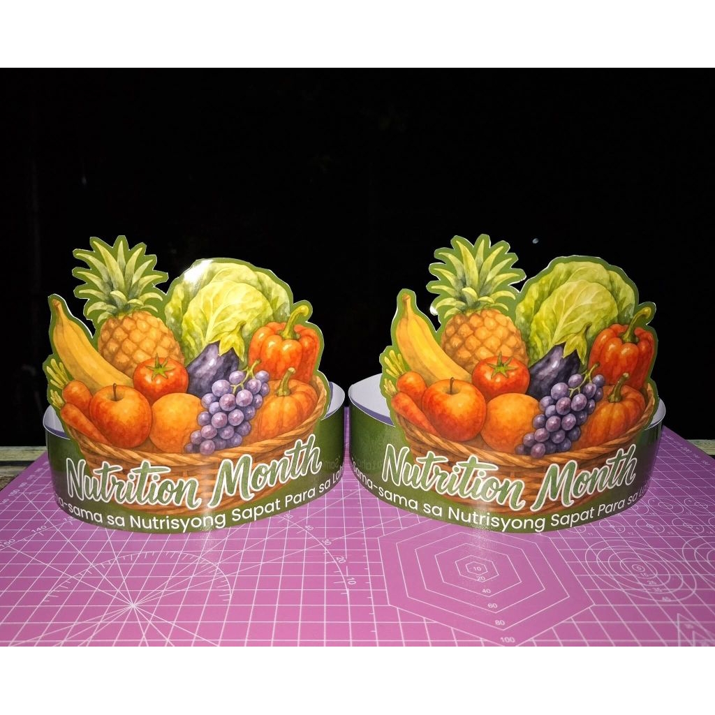 Nutrition Month Hat nutrition month head dress lots of design | Shopee Philippines