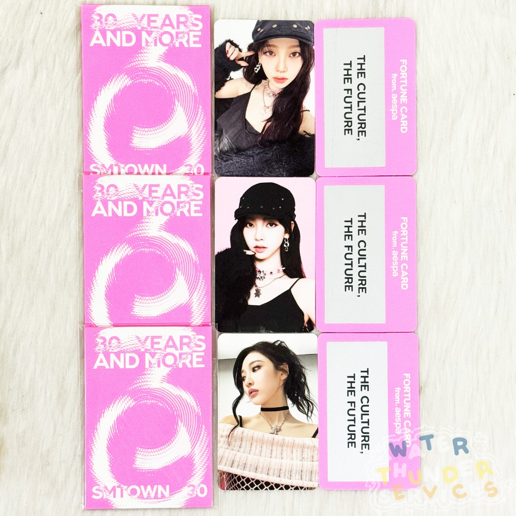 AESPA SMTOWN Live 2025 Fortune Scratch Photocard Set Karina Winter with ...