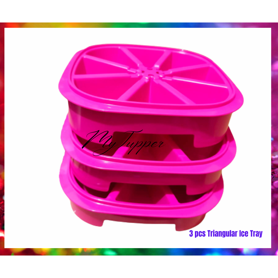 Tupperware 3-Pc Triangular Ice Tray | Shopee Philippines