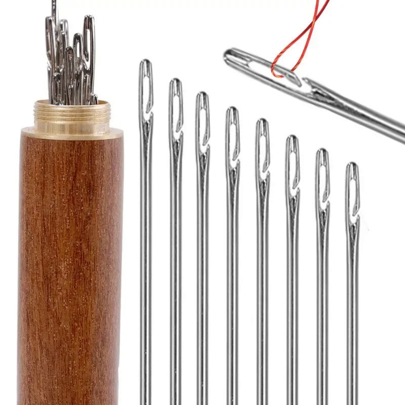 YIA 12 PCS Sewing Needle Self-threading Needle Stainless Steel Sewing ...