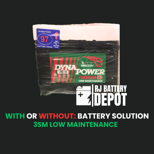 3SM DYNA POWER LOW MAINTENANCE CAR BATTERY (WITH OR WITHOUT SOLUTION ...