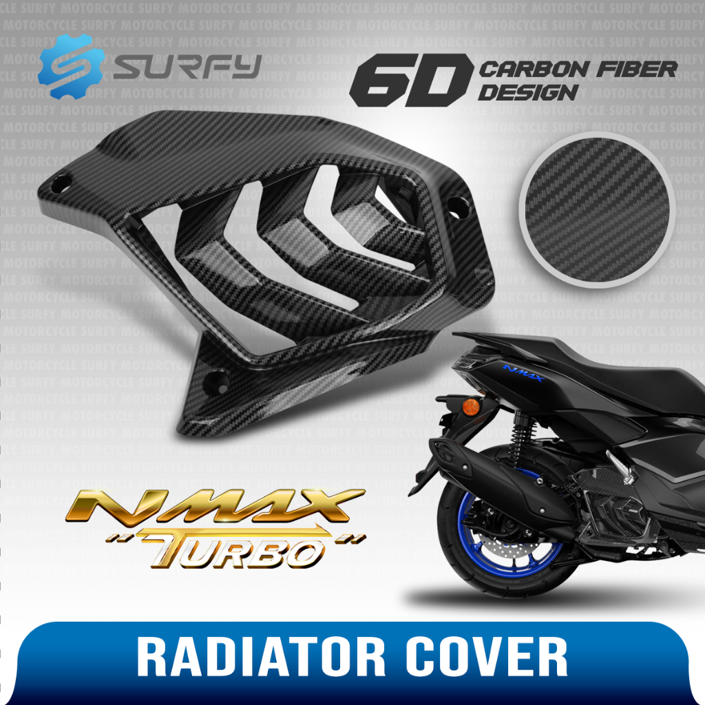 YAMAHA Nmax v2 v3 Turbo Radiator Cover Cover Protector Garnish Carbon ...