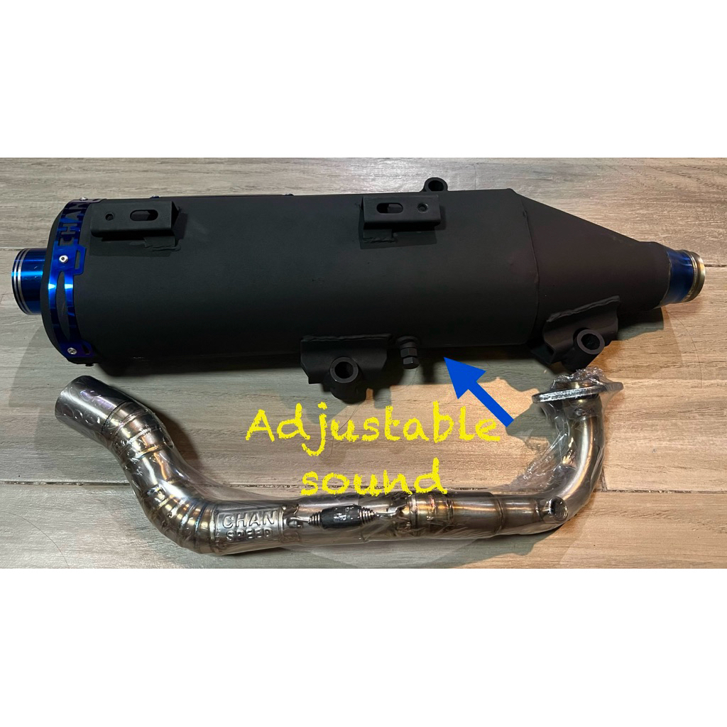 Power pipe adjustable sound Silent and loud Chan speed Giorno 125 ...