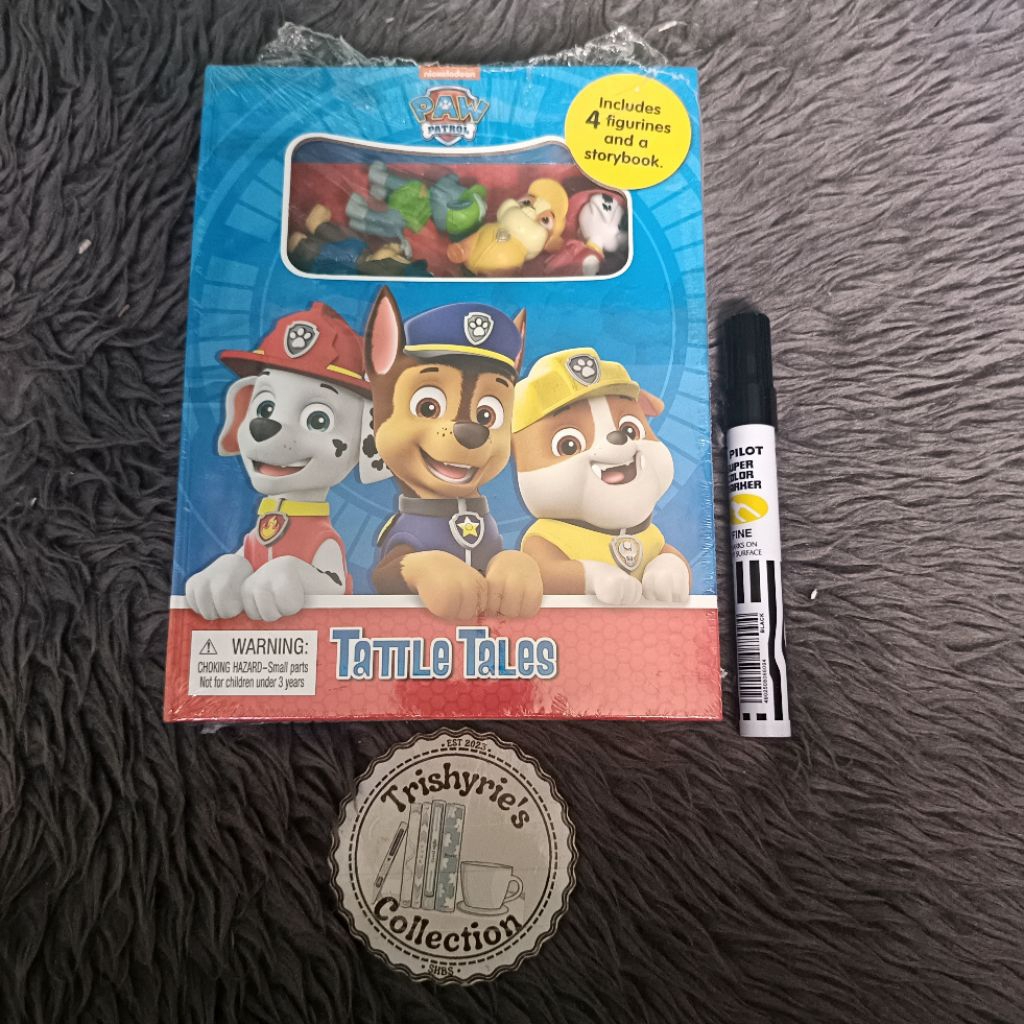 Nickelodeon Paw Patrol Tattle Tales (w/ 4 figurines & boardbook) | BNS ...