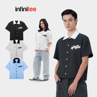Infinitee Monoline Stripes Polo For Men Women Oversized Fit Korean ...