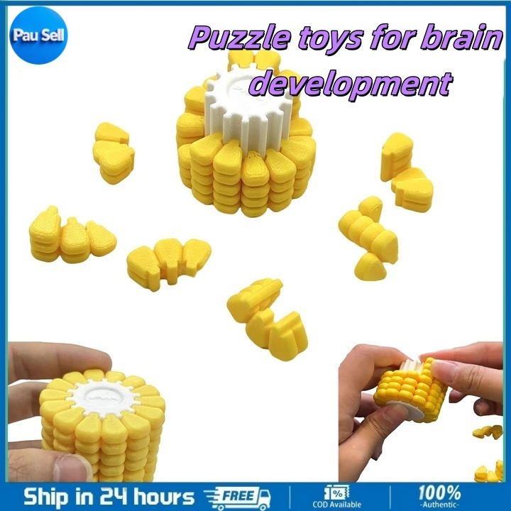 3D Corn Puzzle Toy Rubik Cube Brain Teaser Educational Stress Relief ...