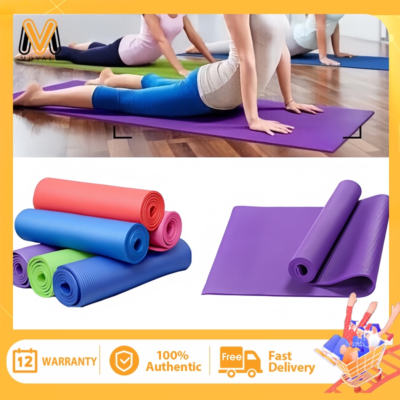 (3mm) Yoga Mat Non Slip yoga Excercise yogamat 61*173cm | Shopee ...