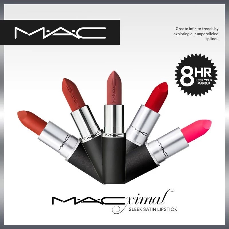 100% Original MAC Matte Lipstick 24H Long Lasting Lip Makeup #314 #316 #923#921 | Shopee Philippines
