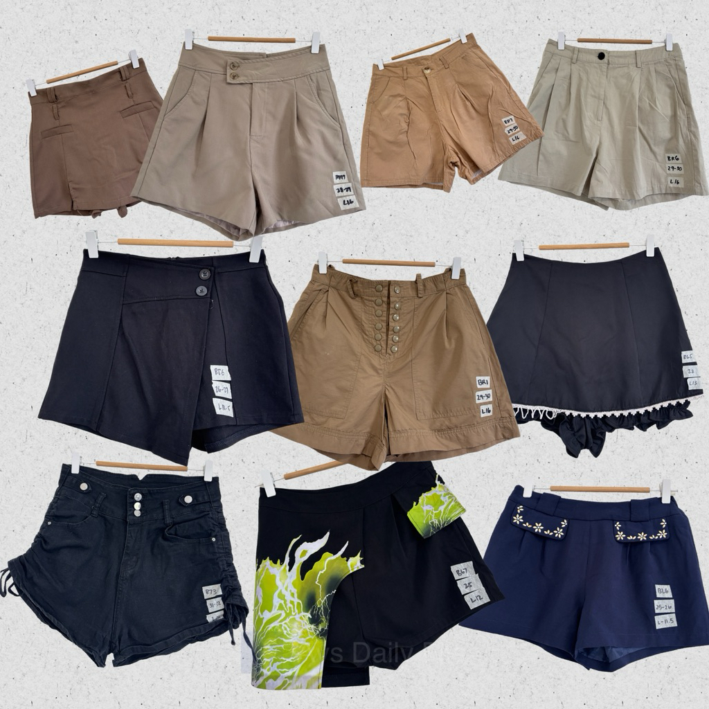 3rd Collection Ukay short skort mix sizes | Shopee Philippines