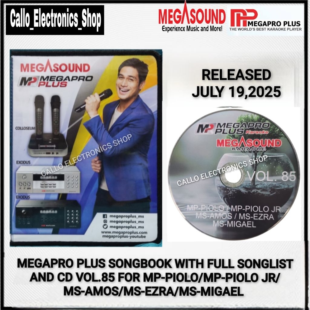 Megapro Plus Songbook With Full Songlist and CD Volume 85 For MP-Piolo/MP-Piolo JR | Shopee ...