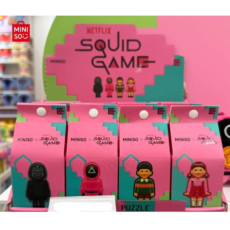 MINISO SQUID GAME COLLECTION 18-PIECE SOFT MAGNET PUZZLE | Shopee ...