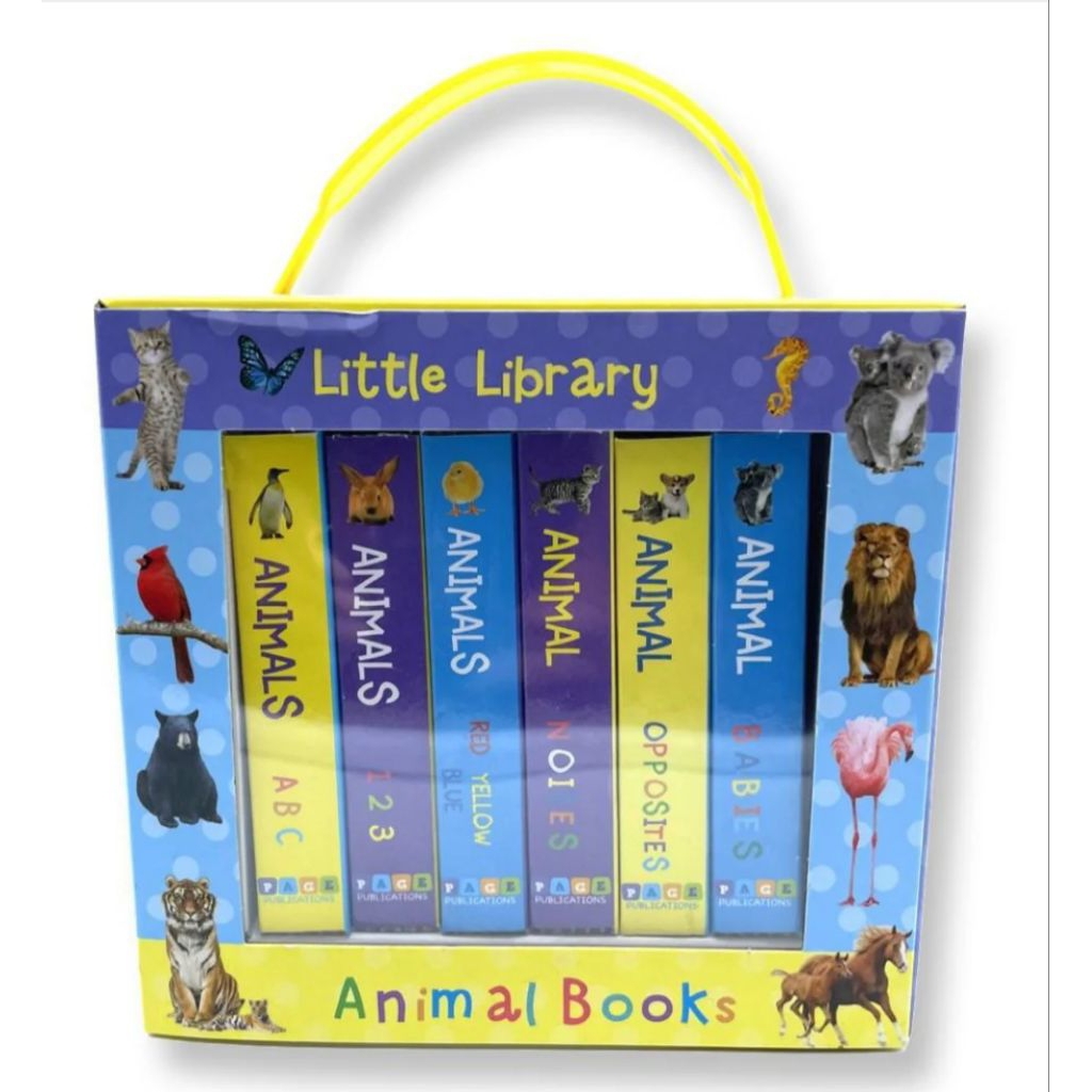 Little Library Animal Books 6 Mini boardbooks in a boxset | Educational ...