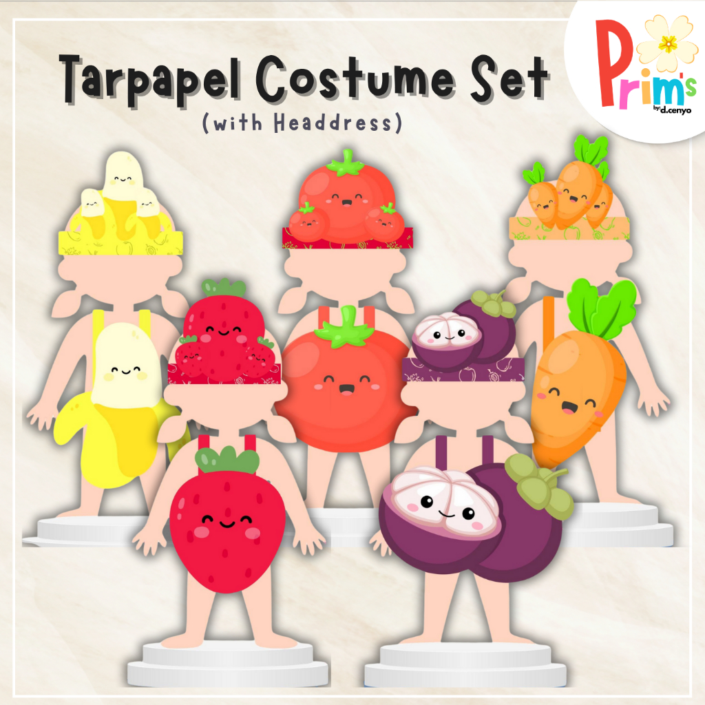 Nutrition Month Tarpapel Costume Set | Shopee Philippines
