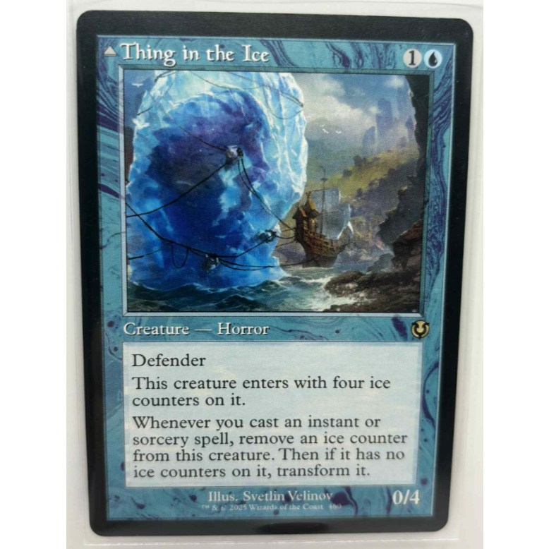 MTG TCG | INR-0460 R (Retroframe Non-Foil) Thing in the Ice | Shopee ...