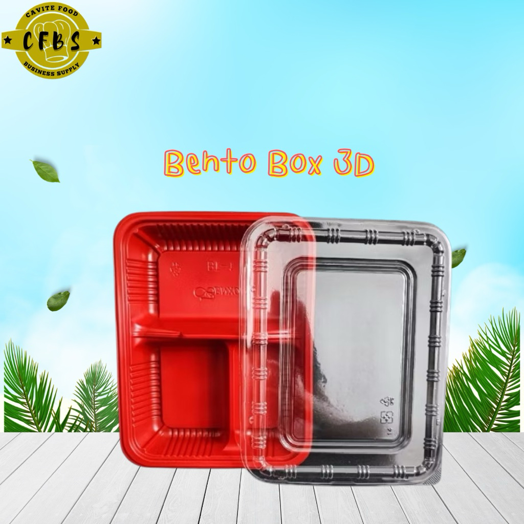 BENTO BOX 3D sold by 25pcs WITH LID | Shopee Philippines