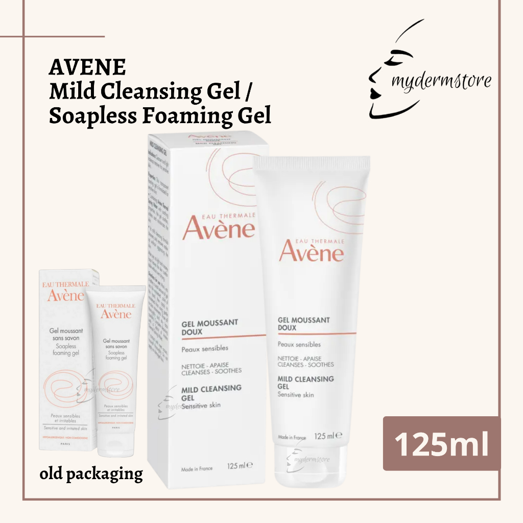 AVENE Gel Moussant Soapless Foaming Gel or Mild Cleansing Gel 125ml ...
