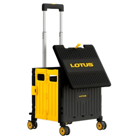 BUILDMATE Lotus Collapsible Trolley 45L Foldable Cart w/ Wheels ...