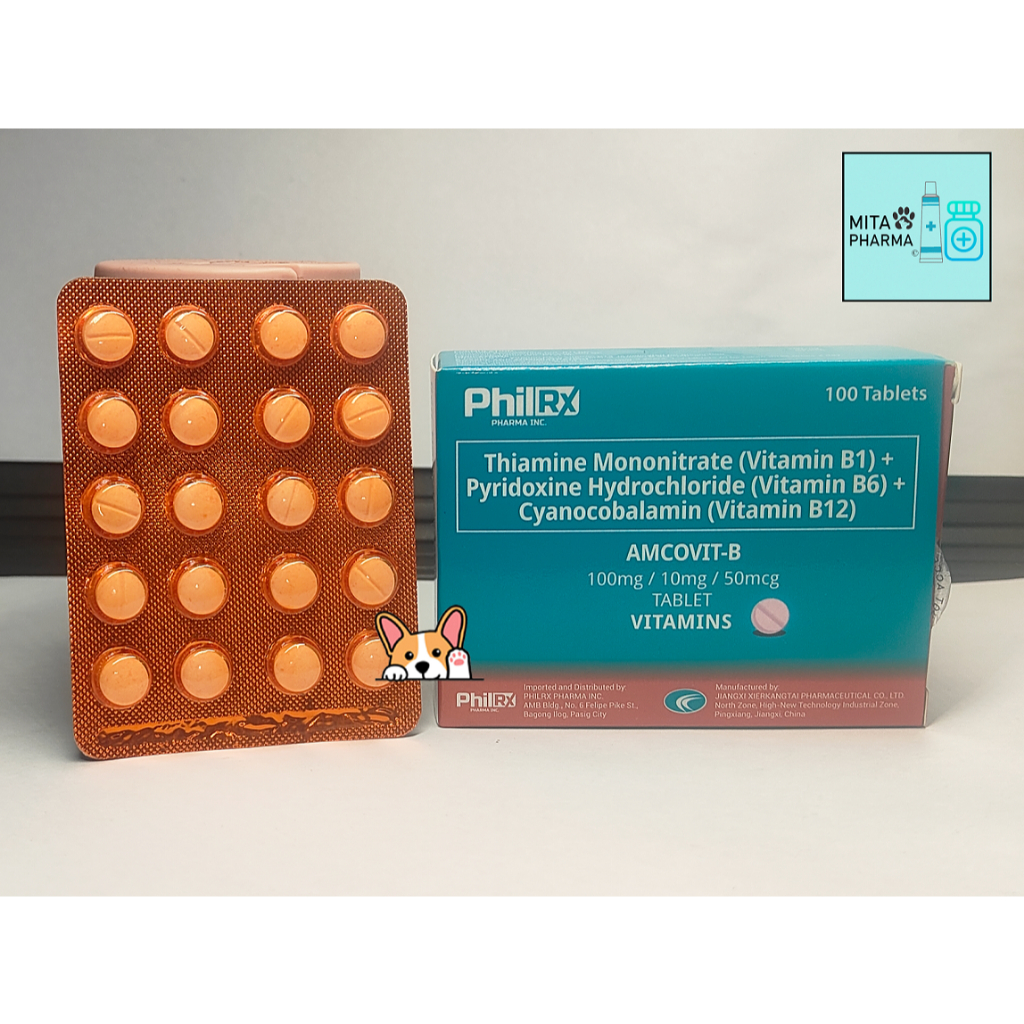 AMCOVIT - B (Vitamin B- Complex) 100 Tablets | Shopee Philippines