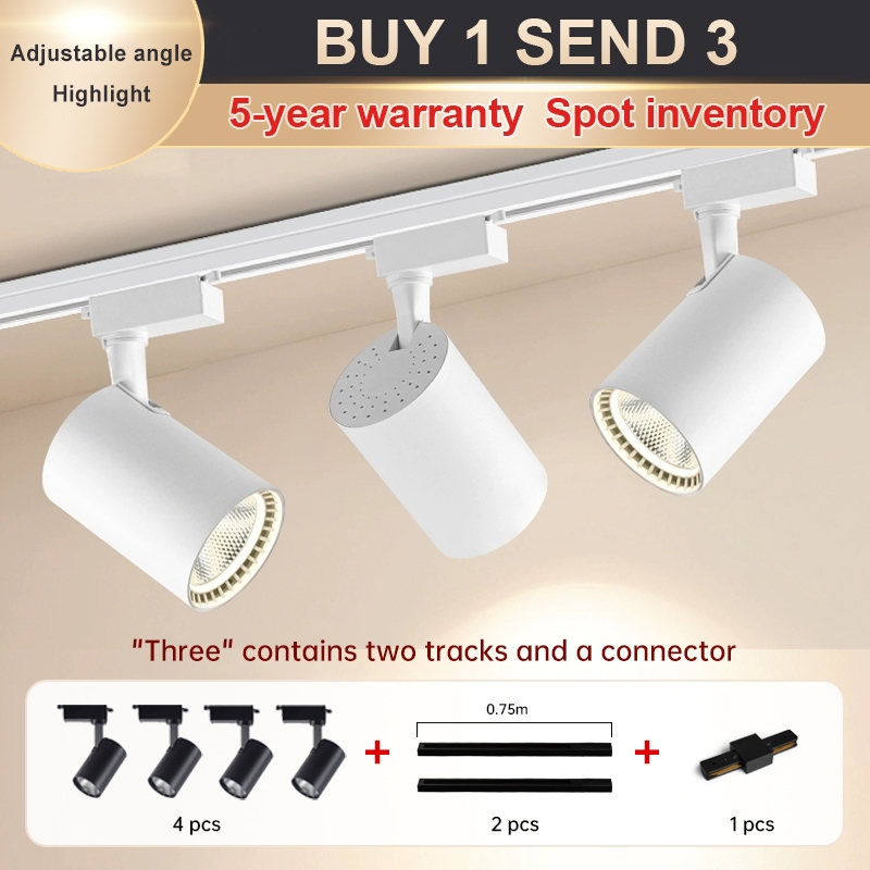 6-piece LED track light set, stage light, ceiling spotlight, rail light ...