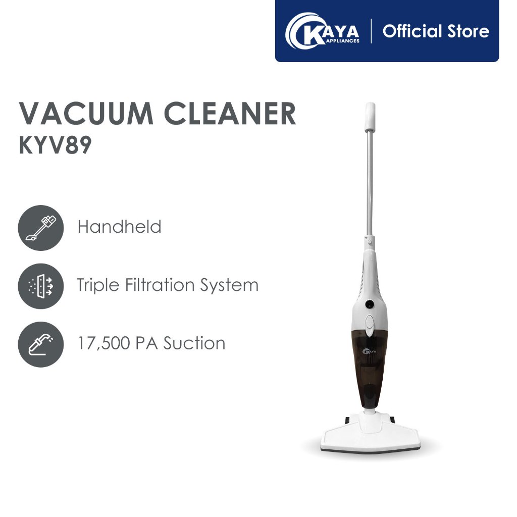 KAYA KYV-89 Vacuum Cleaner 2-in-1 Handheld White 17500Pa Strong Suction ...