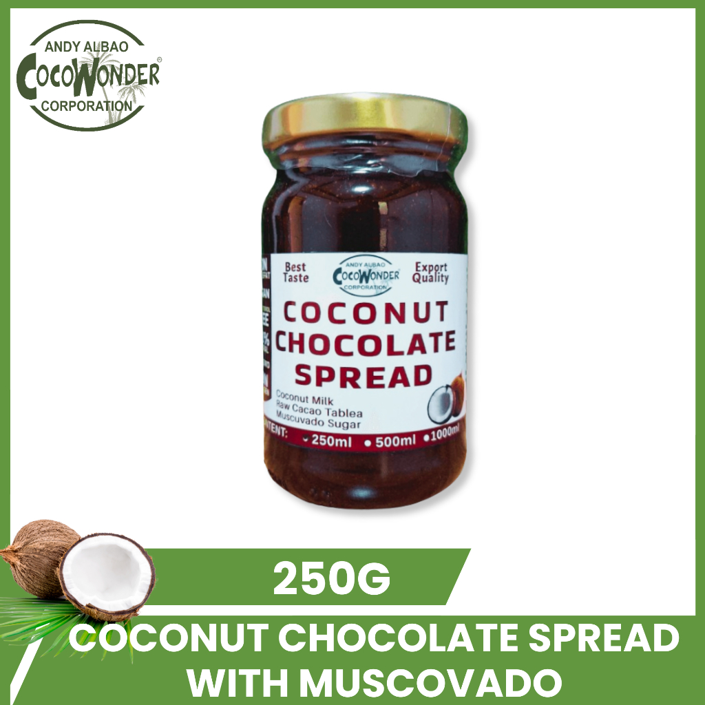 COCONUT JAM - COCONUT CHOCOLATE SPREAD | COCOWONDER | 100% CERTIFIED ORGANIC | Shopee Philippines