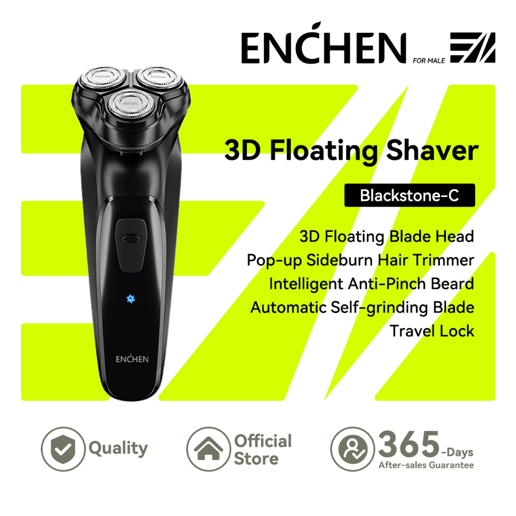 ENCHEN Electric Shaver Blackstone-C 3D Floating Shavers Beard Razor 1 ...