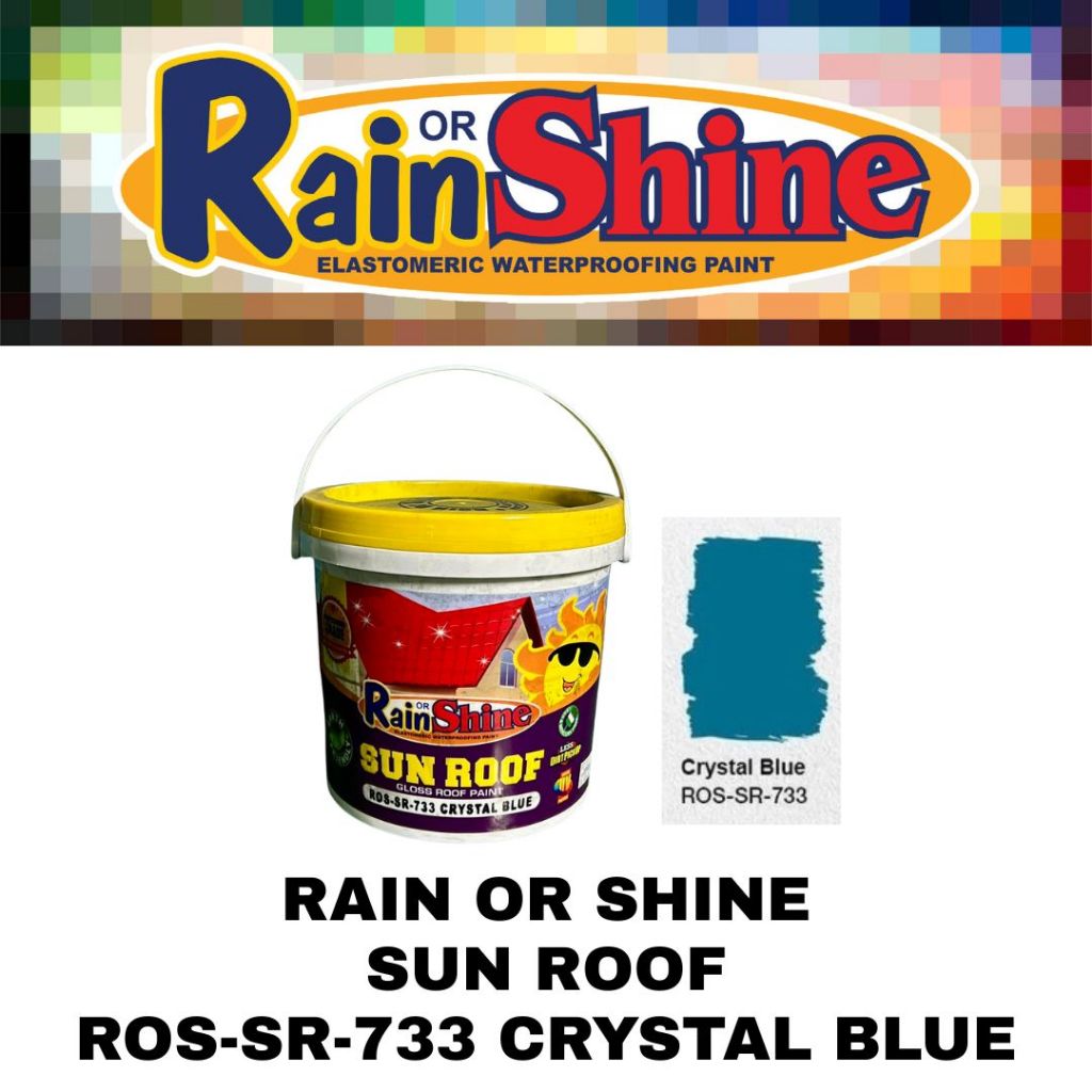 Rain or Shine Sun Roof Gloss Roof Paint ROS-SR-733 CRYSTAL BLUE ...
