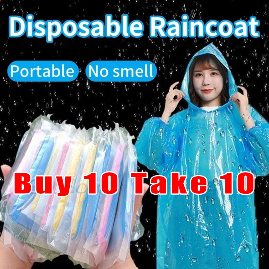 Card Raincoat Disposable Portable Raincoat Whole Body Rain Cover ...