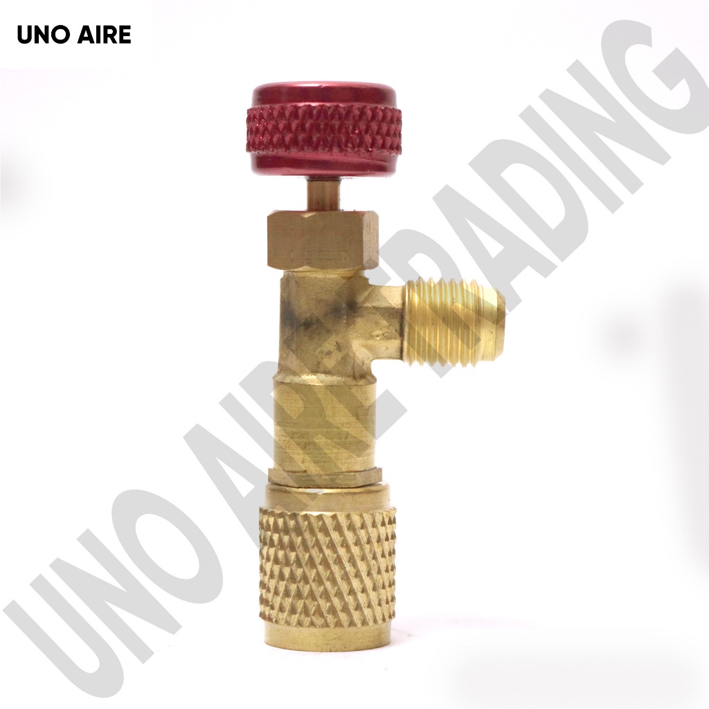 Safety Valve Adaptor for R410a 1/4 - 5/16 R22 1/4 - 1/4 Charging Valve ...