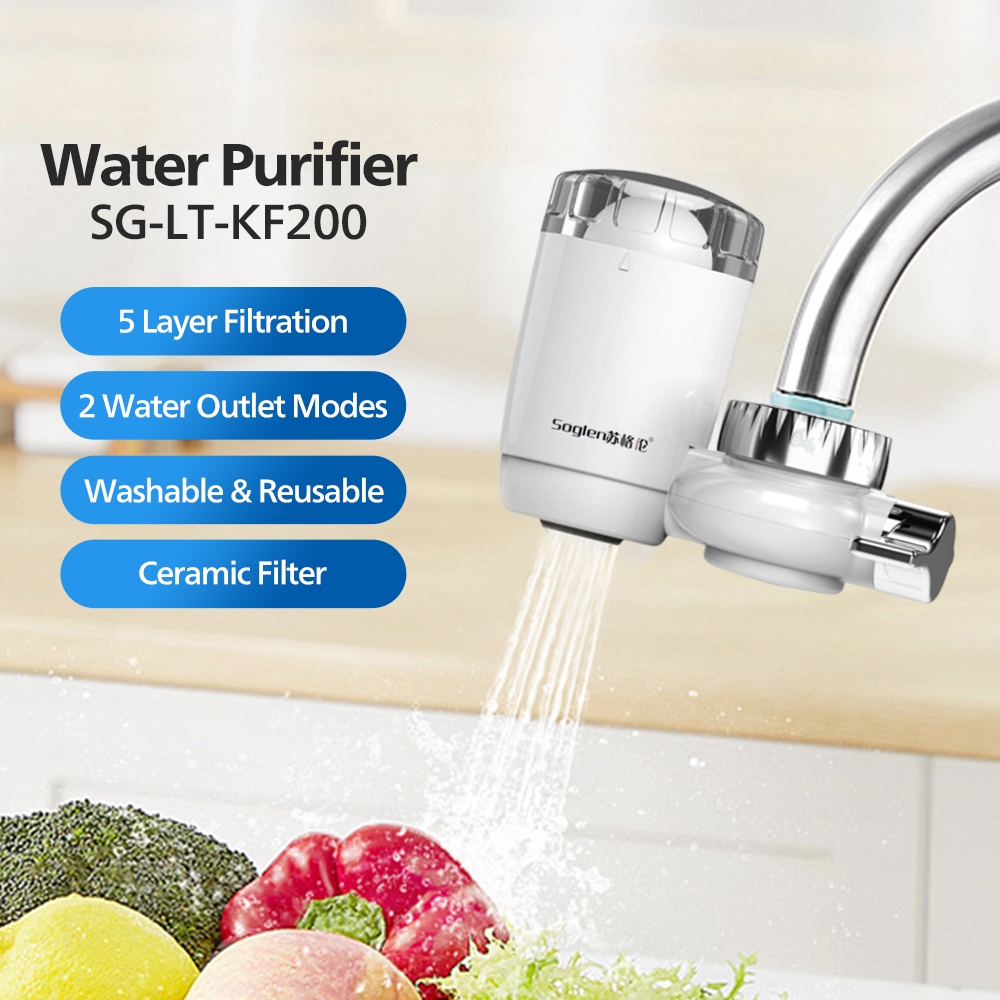 Tap Water Purifier Faucet Filter Ceramic Filter 5-layer Filter Visual ...
